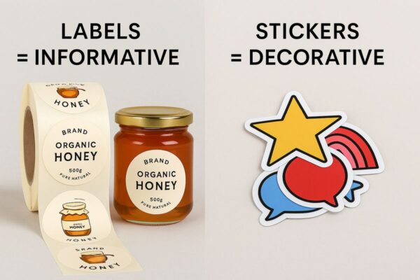 Labels vs Stickers – What’s the Difference? - Sticky Labels